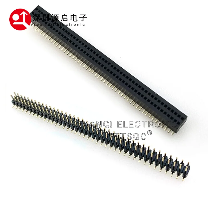 0-8mm-Pitch-Pin-Header-Connector-Double-Dual-Row-Male-Female-2x50Pin-2 ...
