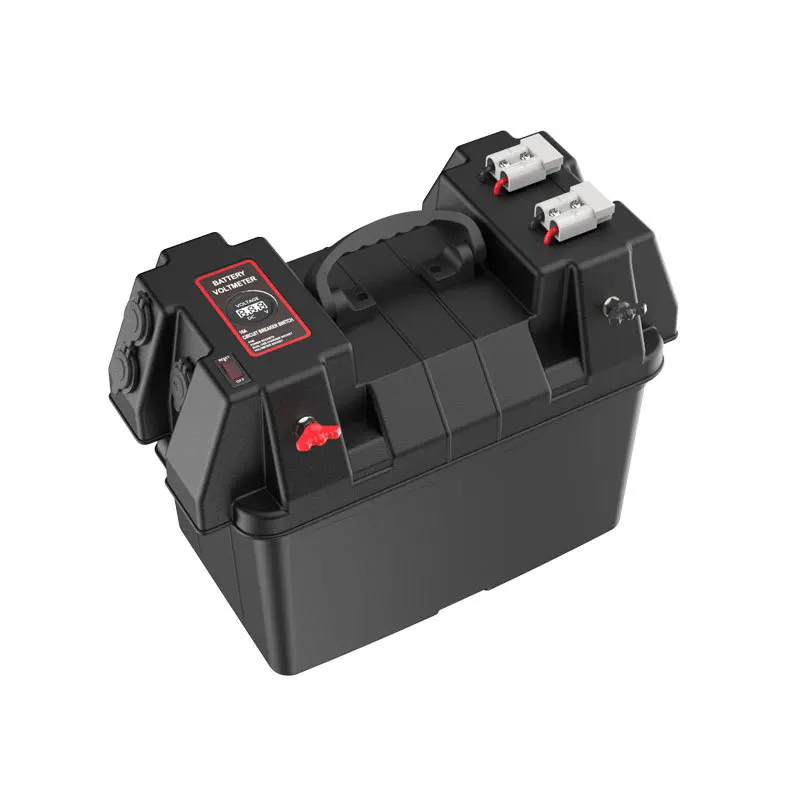 Outdoor Spare Battery Box Car Battery Box Voltage Detection Car Charger ...