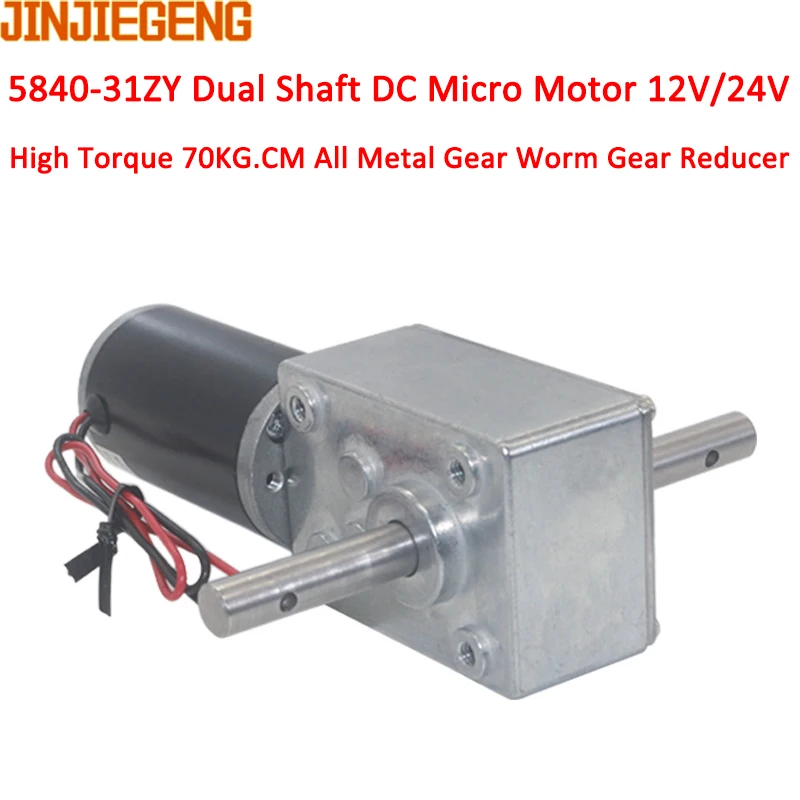 5840-31zy-Twin-Shaft-Motor-24-Volt-DC-Worm-Gear-Motor-12-Volt-High ...
