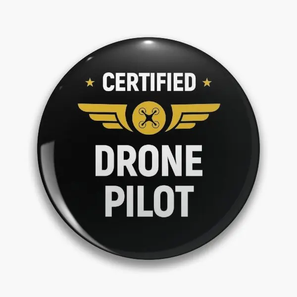Certified-Drone-Pilot-Soft-Button-Pin-Cute-Gift-Funny-Metal-Clothes ...