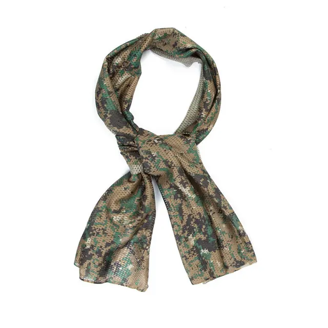Military Tactical Scarf Camouflage Mesh Neck Scarf KeffIyeh Sniper Face ...