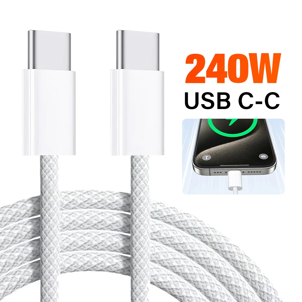 PD 240W U Type C to USB C Charger Cable super Fast Charging Cable ...