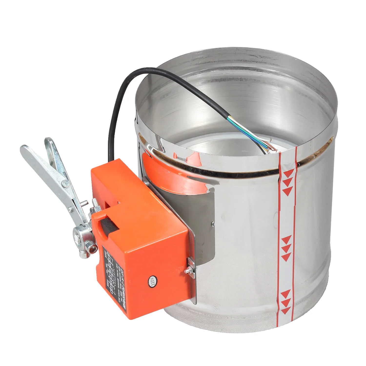 Motorized Damper 220v 16nm Hvac Electric Air Vent Volume Control Damper ...