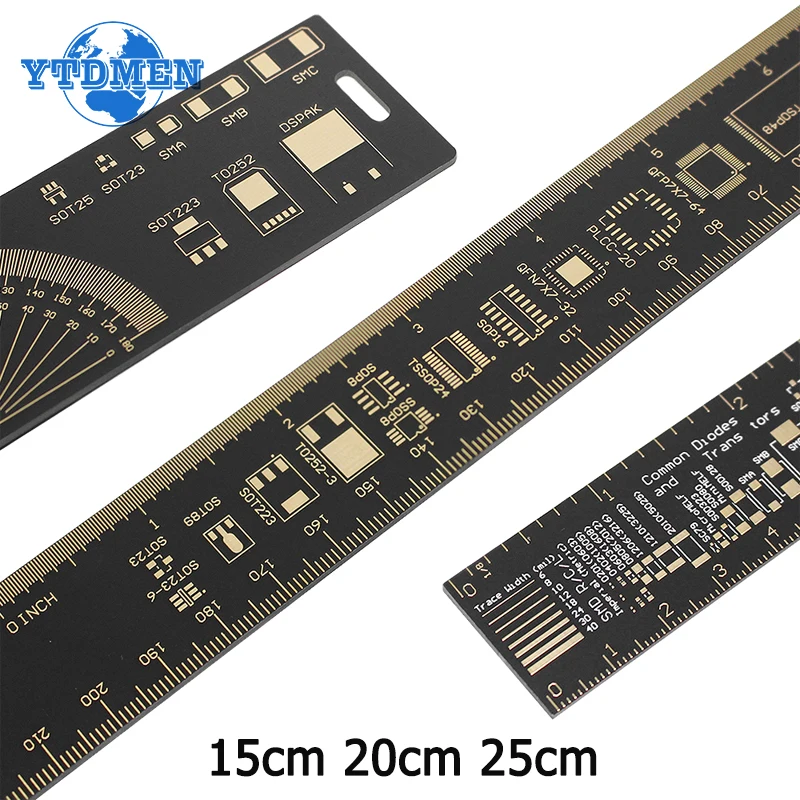 PCB-Ruler-Multi-functional-Measuring-Tool-15cm-20cm-25cm-PCB-Reference ...