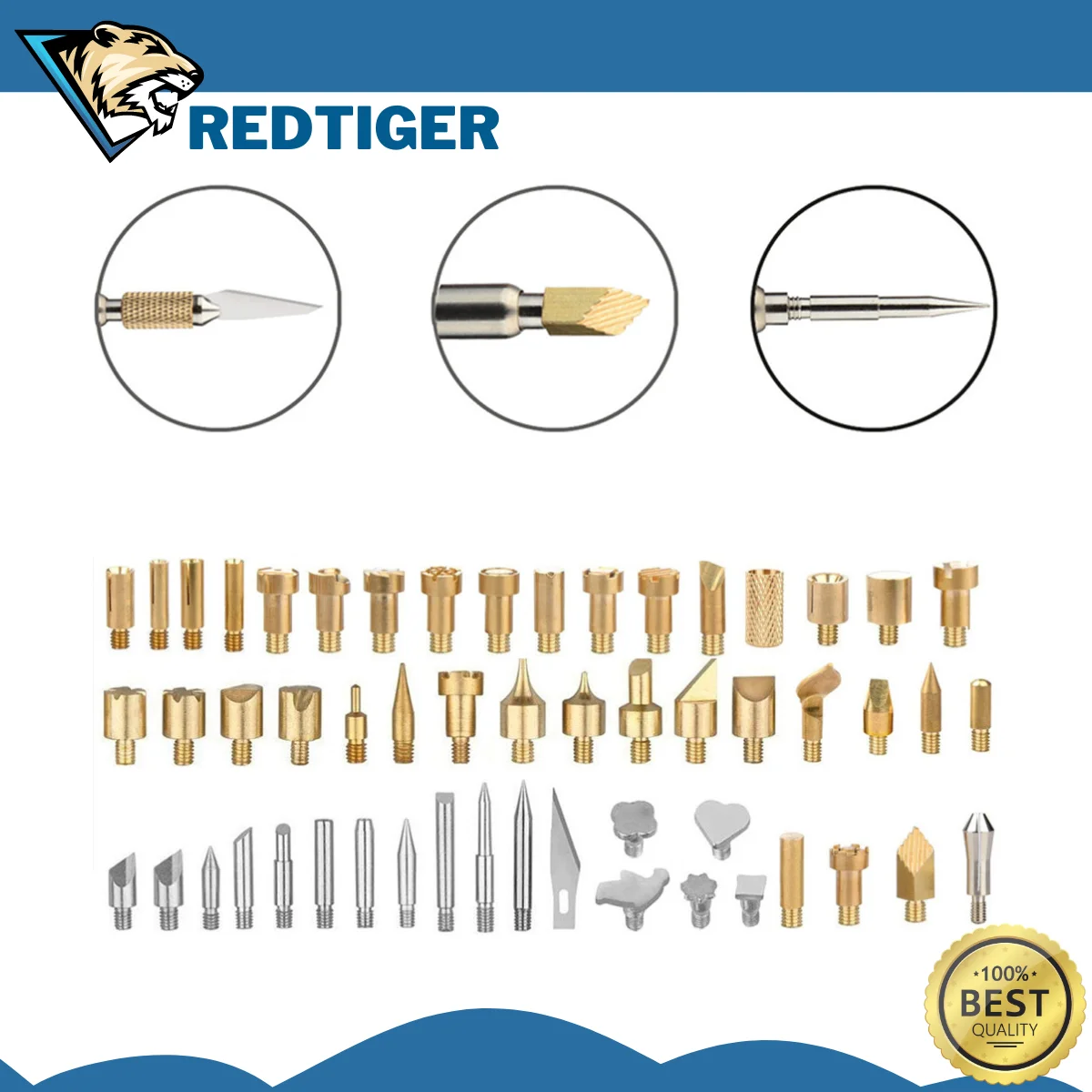 53 Pcs Soldering Iron Set Wood Burning Tool Engraver Bit Drill Milling ...