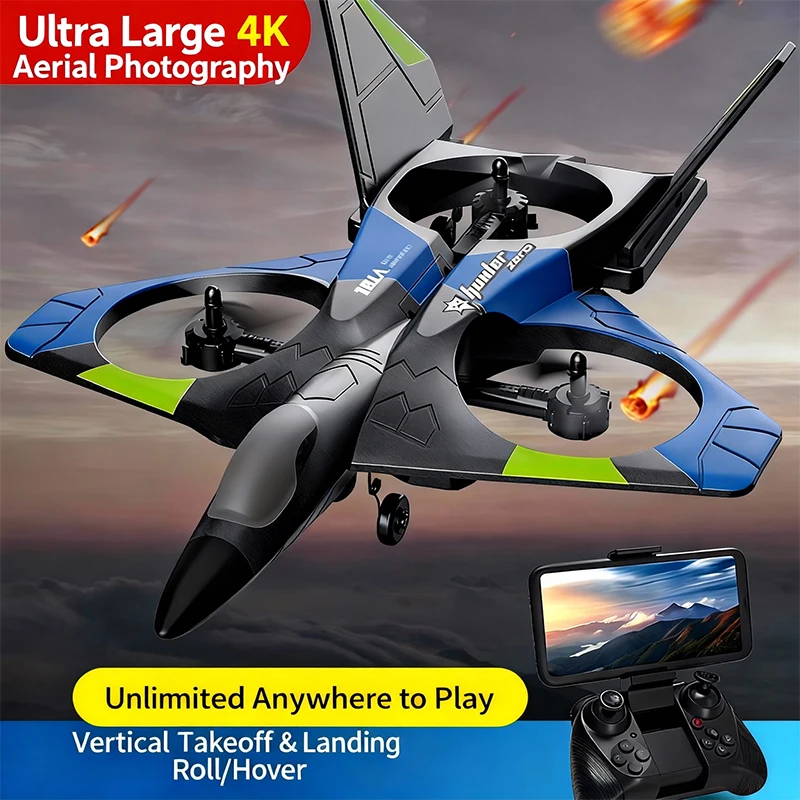 Giant RC Airplane with Camera - Large Remote Control Fighter Jet, FPV ...