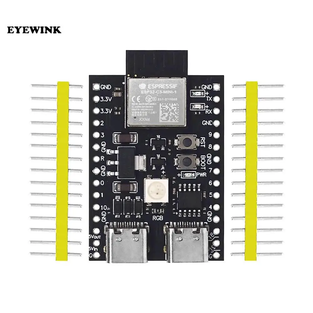 ESP32-C3 Development Board Dual Type-C WiFi Bluetooth BLE5.0 DevKitM-1 Core Board ESP32C3