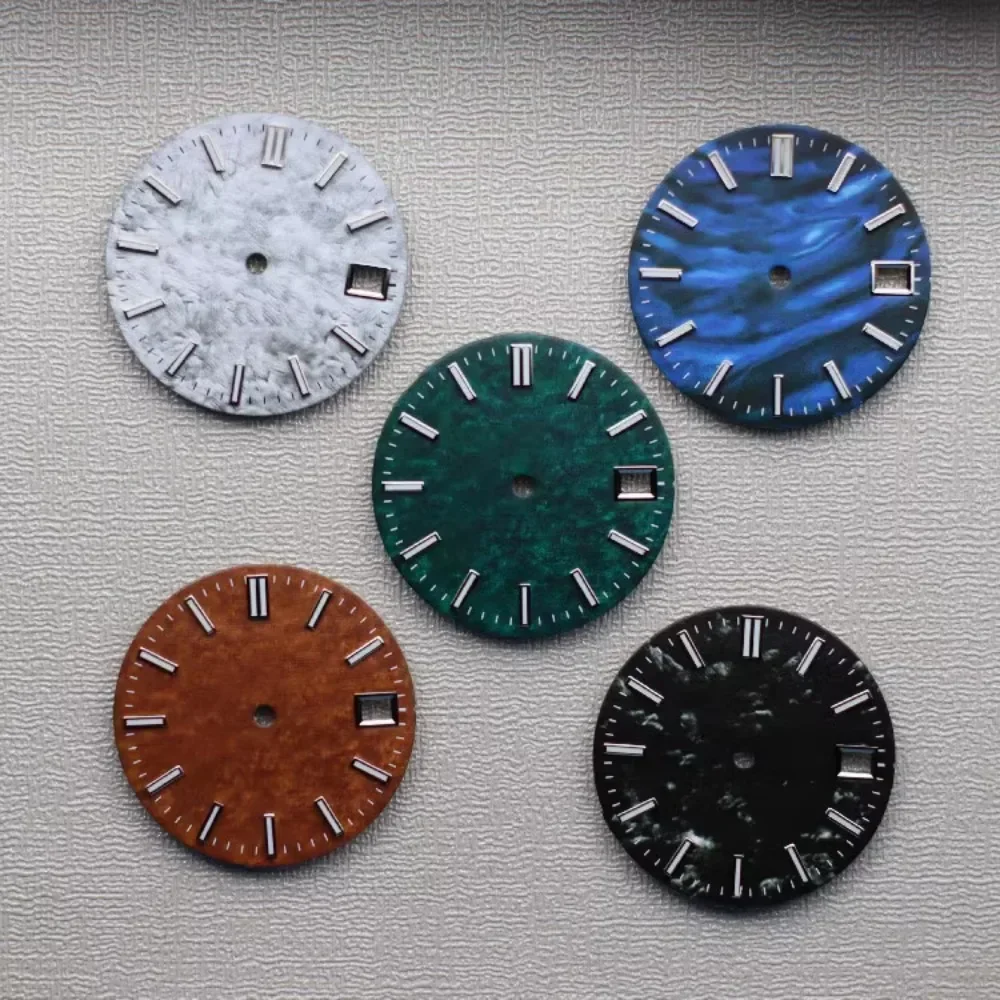 28-5mm-Watch-Dial-Green-Luminous-Watch-Faces-Snowflake-Dial-for-SKX007 ...