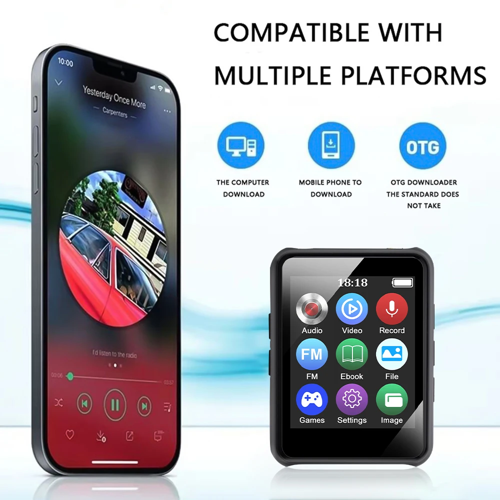 Portable-MP3-Player-Bluetooth-5-0-Music-Stereo-Speaker-Mini-MP4-Video ...