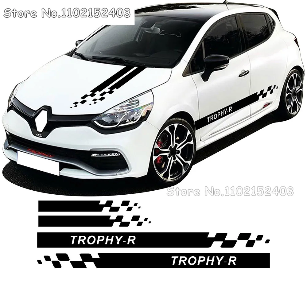 Car-Styling-Hood-Decal-Engine-Cover-Graphics-Racing-Stripes-TROPHY-R-Door-Side-Skirt-Sticker ...