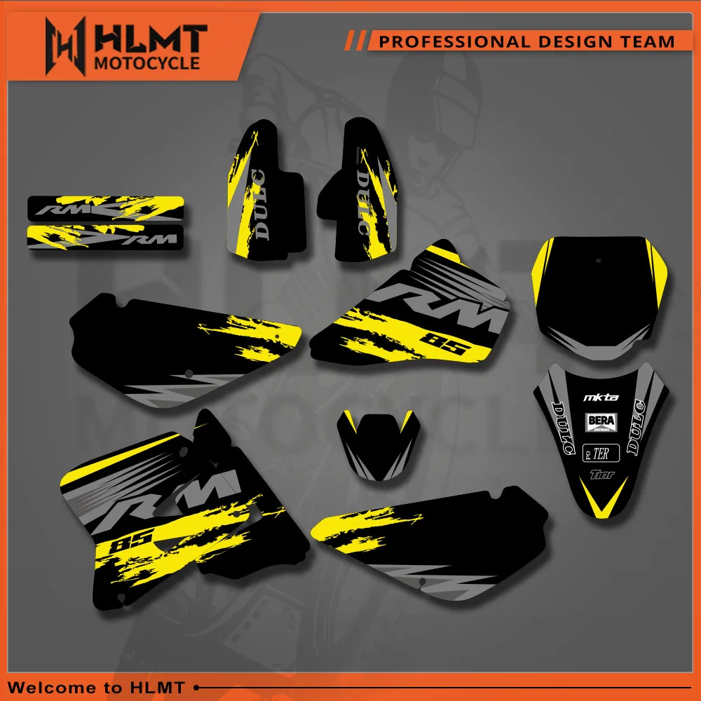 New Style Graphics Backgrounds Decals Stickers kits For Suzuki RM85 ...
