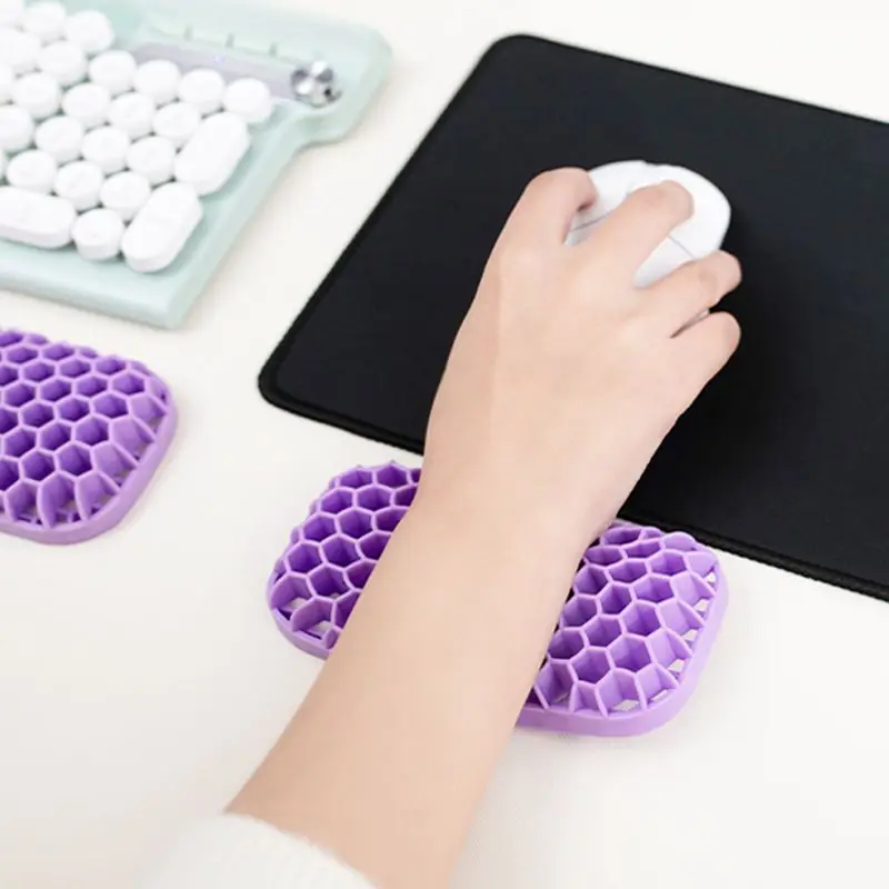 Ergonomic-Keyboard-Wrist-Rest-Pad-Honeycomb-Hollow-Anti-Slip-Soft-TPE ...