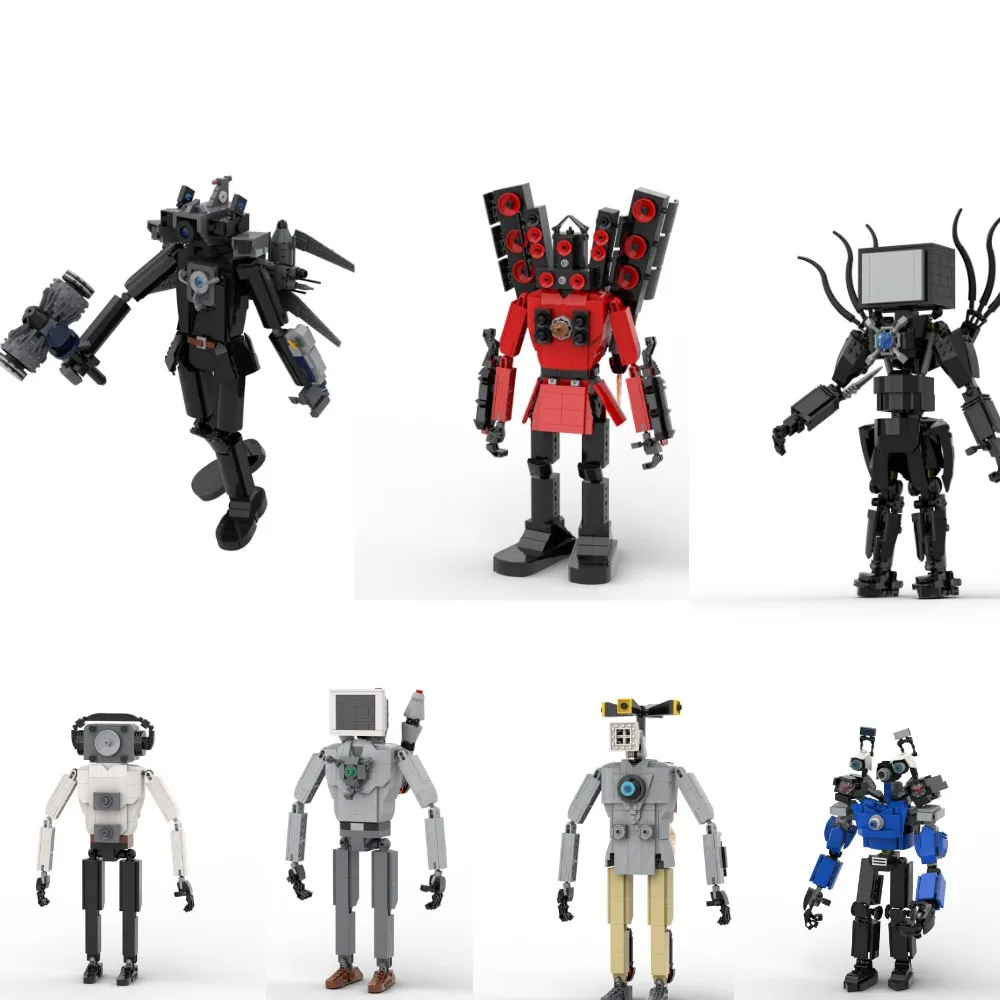 MOC-juego-caliente-Skibidis-inodoros-TITAN-CAMERAMAN-Titans-TV-bloques ...