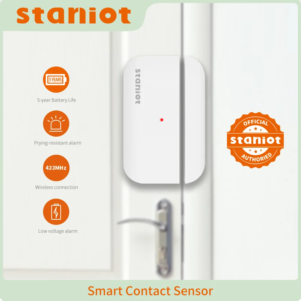 Staniot Door and Window Open/Closed Magnetic Sensor Wireless Connection ...