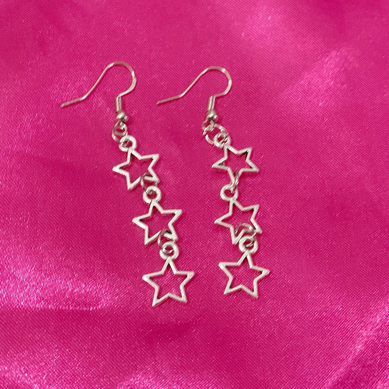 Egirl-Earrings-Jewelry-Hip-Hop-Style-Aesthetic-Star-Drop-Earrings-for-Women-Punk-Accessories ...