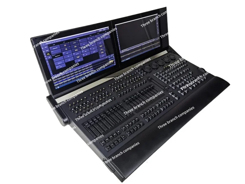 무빙 헤드 라이트 디머 1개 (플라이트케이스 포함) 2024 신제품 듀얼 스크린 MA3 OnPC Compact XT DMX 콘솔 ...
