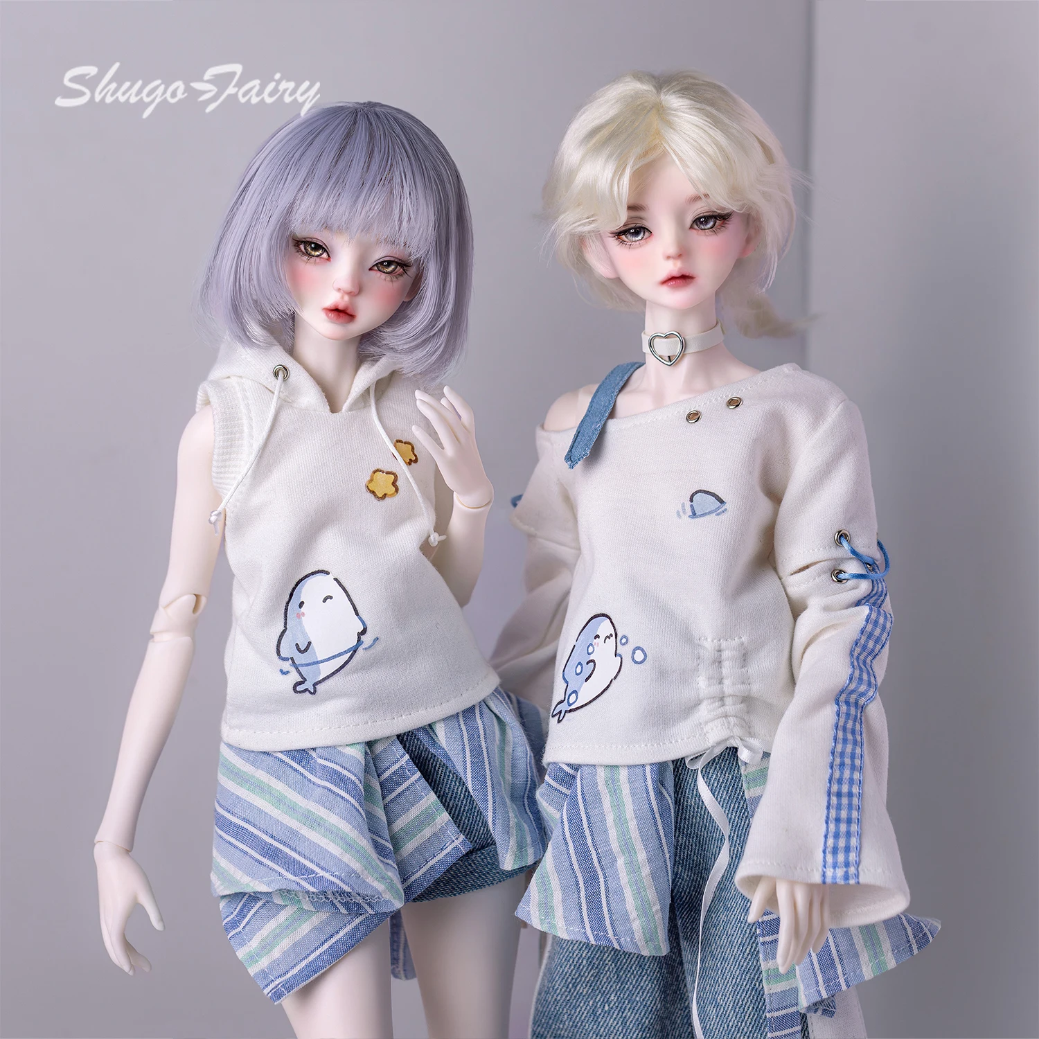 BJD 인형 1/4 로크 풀세트 C Y2K 스타일 장난감 커플 의상 관절 인형 수제 피규어 슈가페어리 - AliExpress 26