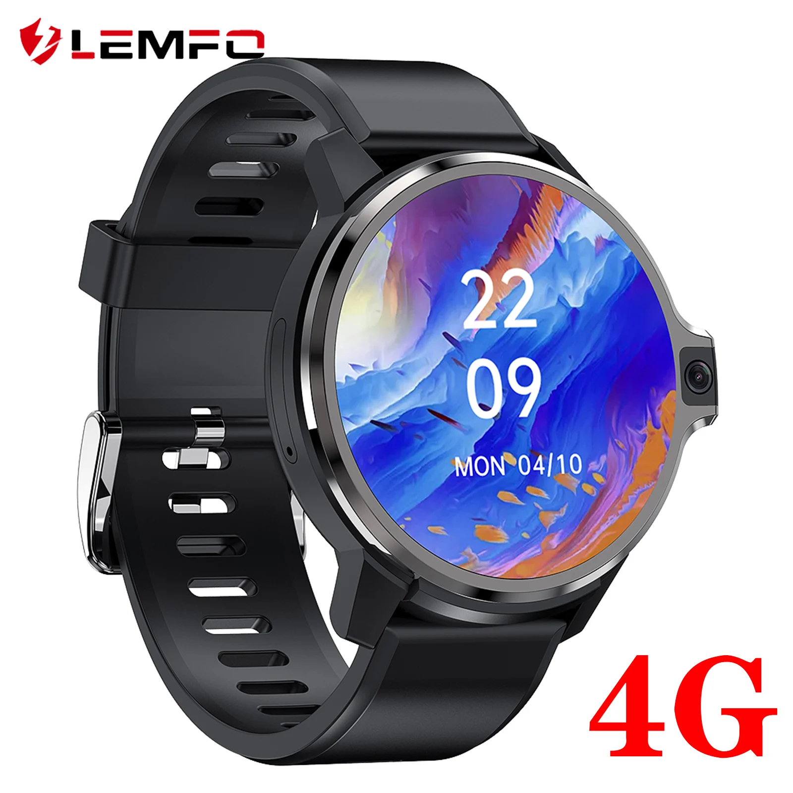 LEMFO montre connectée LEMP pour hommes, 4 go 64 go, 1050mAh, GPS, WiFi, carte SIM, Quad Core ...
