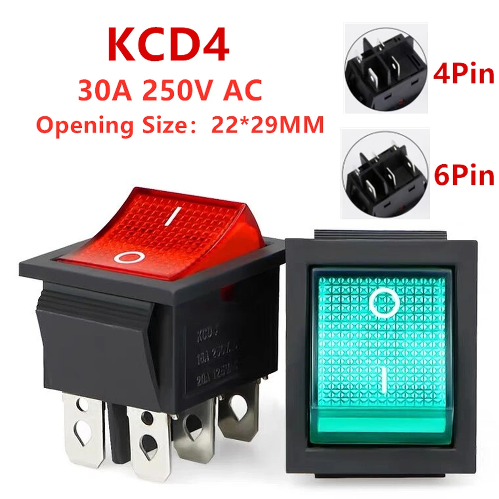 Kcd4 1pc Rocker Switch | Power Button Switches | Rocker Switch Kcd 1 ...