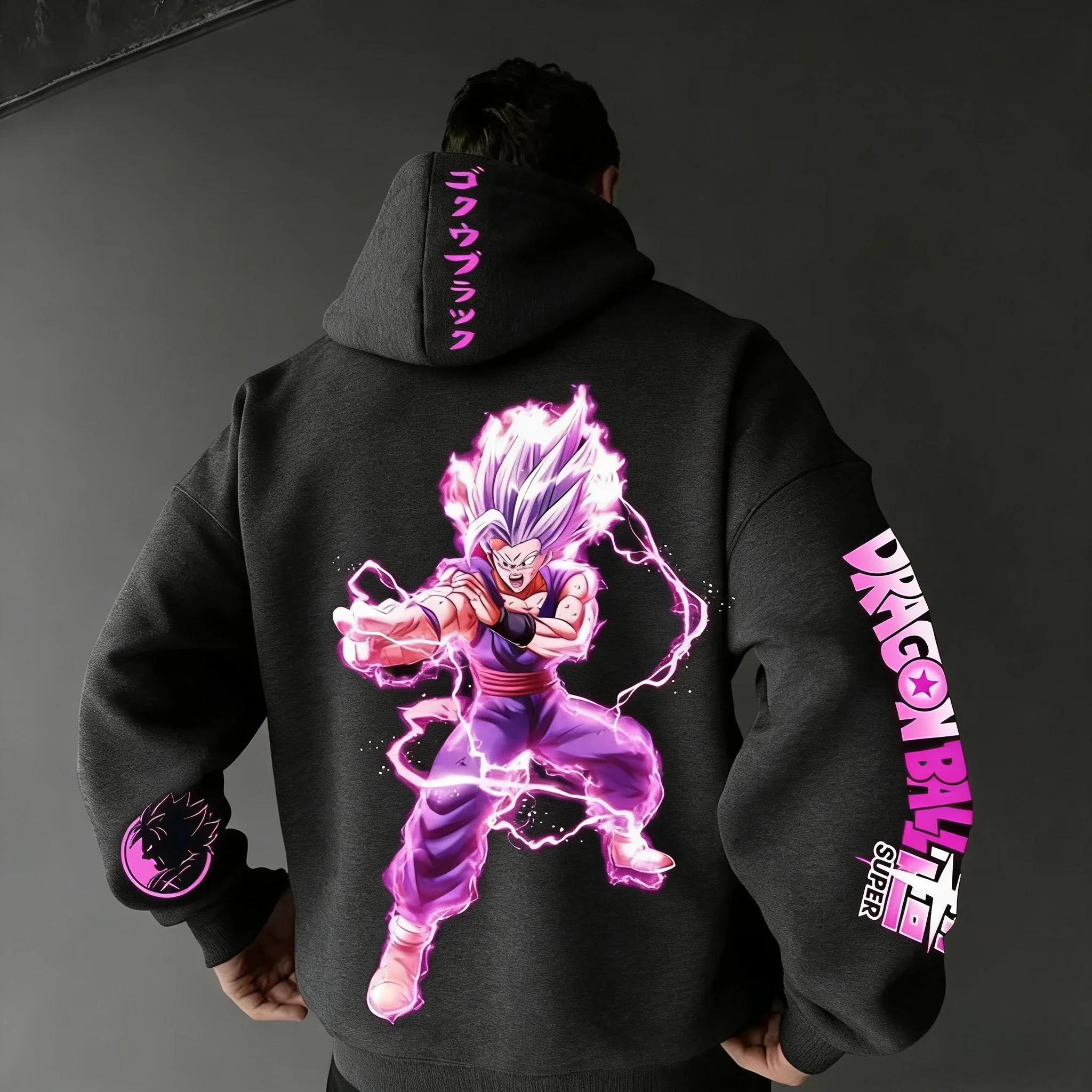 Dragon Ball Anime Beast Gohan Printed Hoodie Men's Spring/Summer New ...