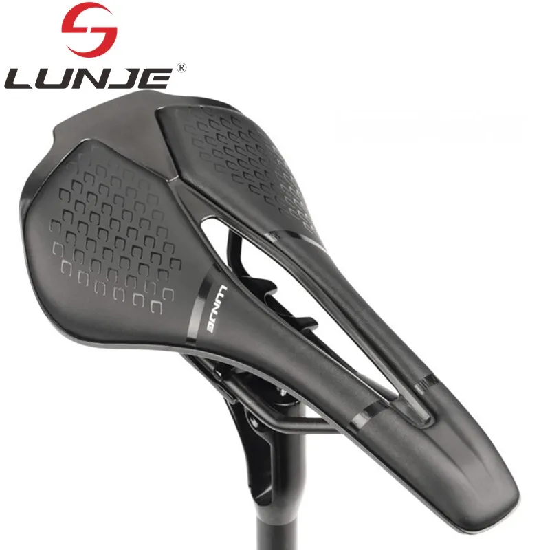 LUNJE-118g-Carbon-Fiber-Saddle-Pack-Super-Light-Leather-Cushions-Ultra ...