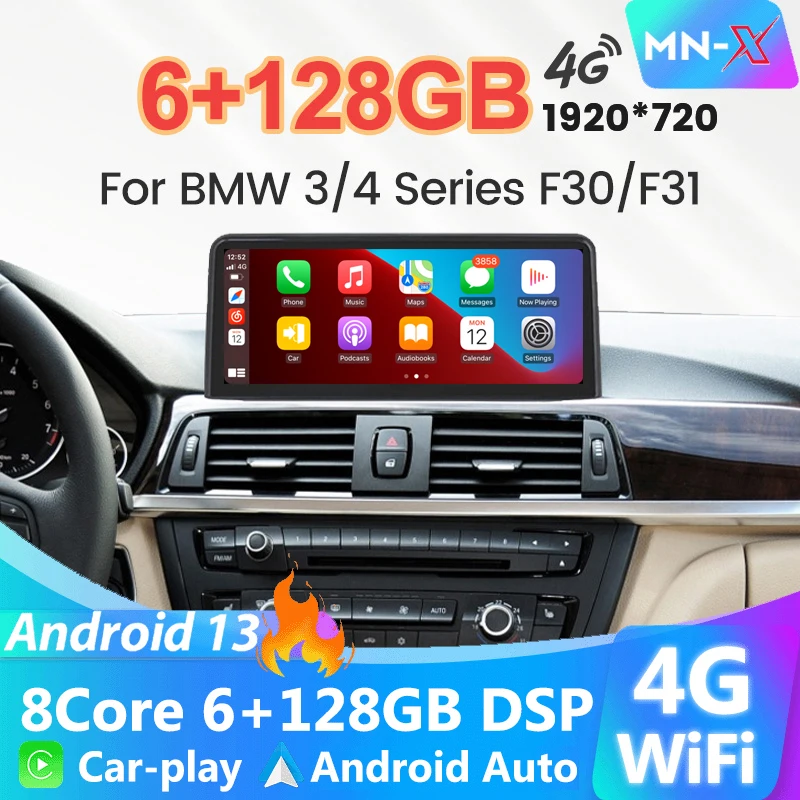 For-BMW-3-4-Series-F30-F31-F32-F33-F34-F35-F36-Android-13-Wireless ...