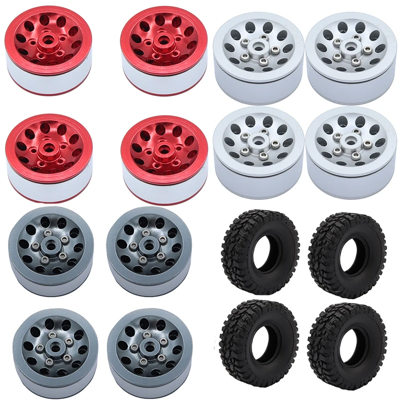 RC-Car-Upgrade-Metal-Beadlock-Wheel-Hub-Rims-with-Tires-for-1-16-WPL ...