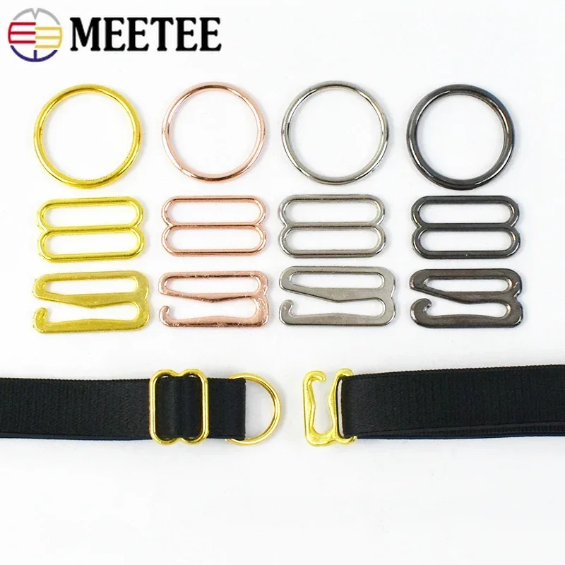 50Sets-150Pcs-6-25mm-Metal-Bra-Buckle-Bikini-O-Ring-Sliders-Clasp ...