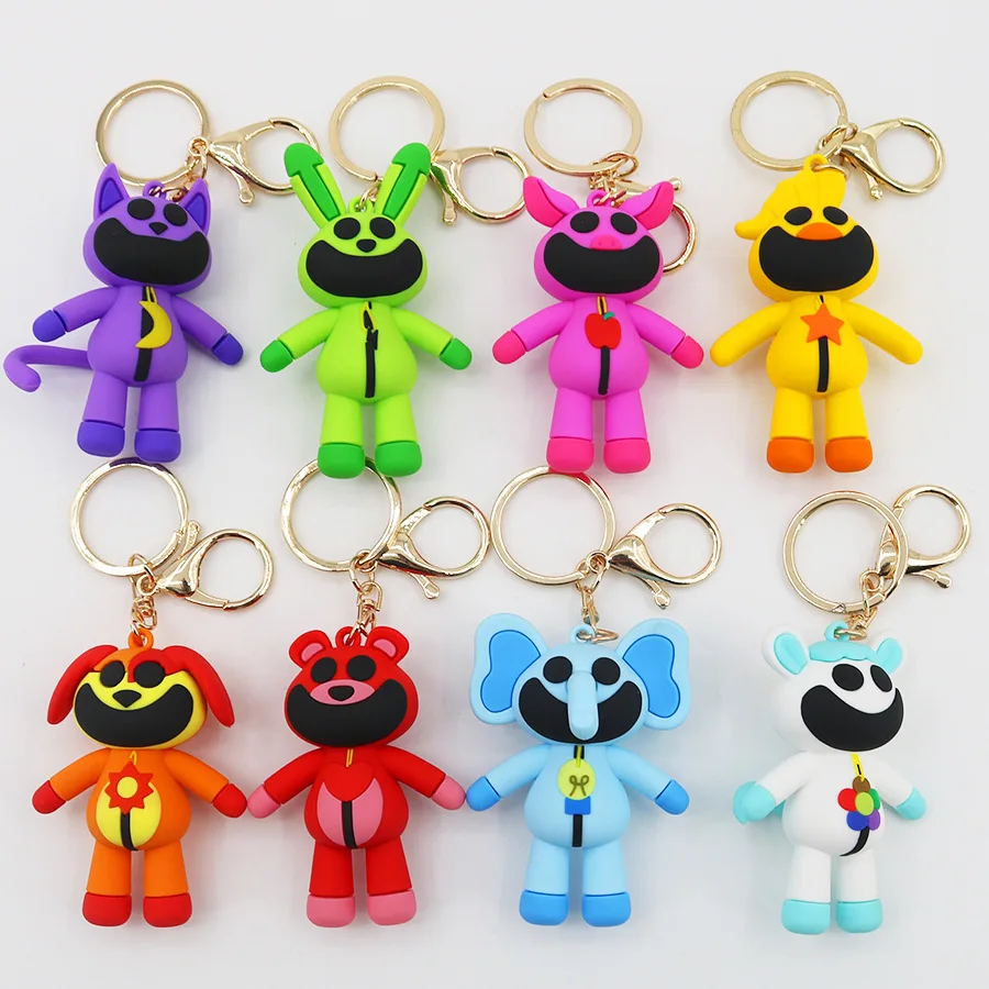 Game-Smiling-Critters-keychain-Cartoon-Hopscotch-Catnap-Bearhug-Key ...