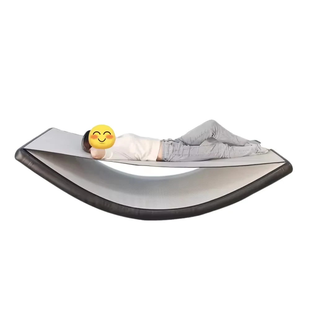 Heavy-Duty-Double-Wall-PVC-Inflatable-Rolling-Long-Chair-Durable-Blow ...