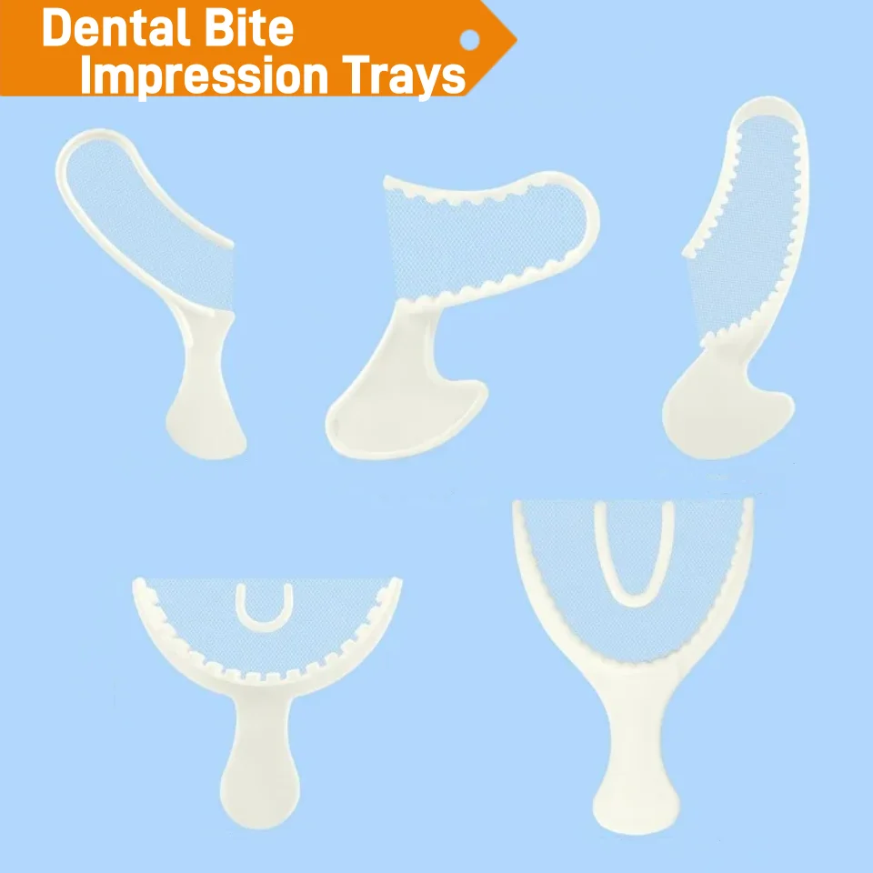 50pcs-Disposable-Dental-Bite-Impression-Trays-Kits-Teeth-Registration ...
