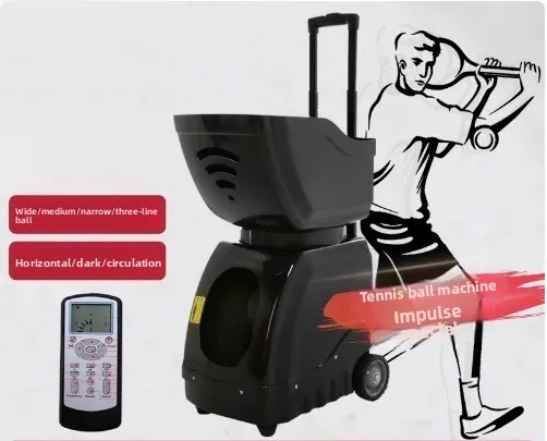E500 Automatic Tennis Ball Launcher Machine Programmable Remote Control ...
