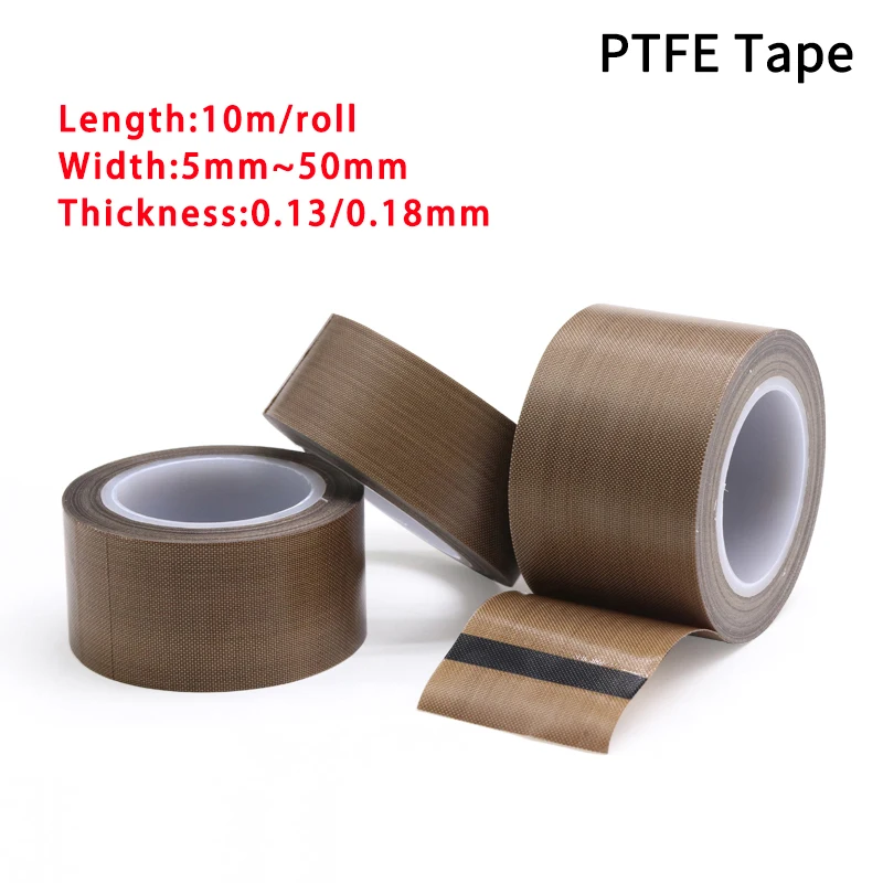 10m-roll-PTFE-Tape-Adhesive-Cloth-Insulated-Vacuum-High-Temperature ...