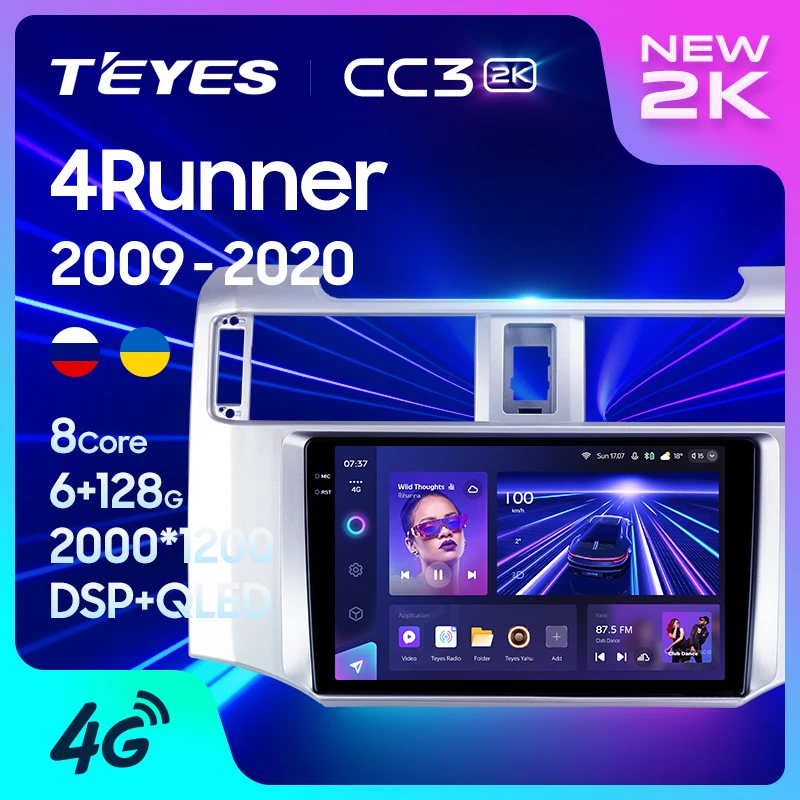Teyes Cc3 For Toyota 4runner 5 N280 2009 - 2020 Car Radio Multimedia Video Player Navigation ...