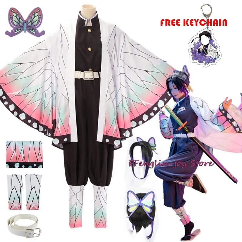 Kochou-Shinobu-Cosplay-Costume-Peruca-Anime-Uniforme-Haori-Mulheres-e ...