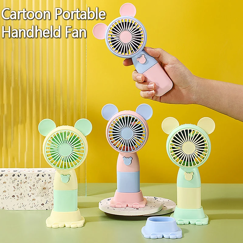 Cute-USB-Mini-Fan-Portable-Handheld-Fan-Rechargeable-Mini-Handy-Fan ...