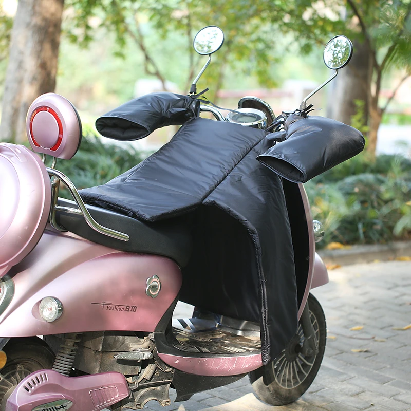 Winter-Split-Motorcycle-Windshield-With-Grip-Cover-Easy-To-Store ...