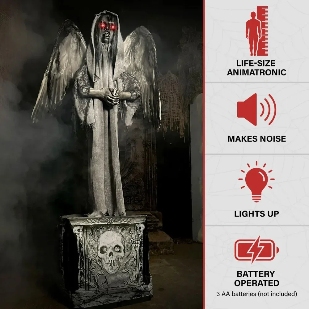 Lifesize-Animatronic-Scary-Haunted-Angel-Statue-with-Touch-Activated ...