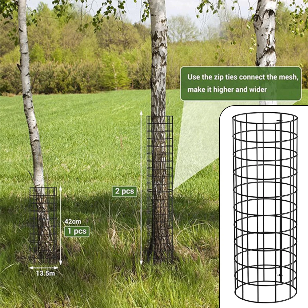 6PCS-Tree-Trunk-Protector-Iron-Guards-With-Metal-Stakes-Expandable ...