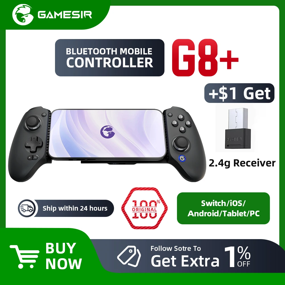 Gamesir-G8-Plus-Galileo-Bluetooth-Mobile-Gaming-Controller-with-Hall ...