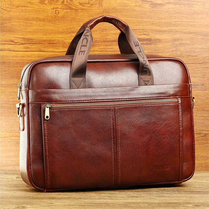 Men-s-Genuine-Leather-Briefcase-Male-15-6-Laptop-Bag-Natural-Leather ...