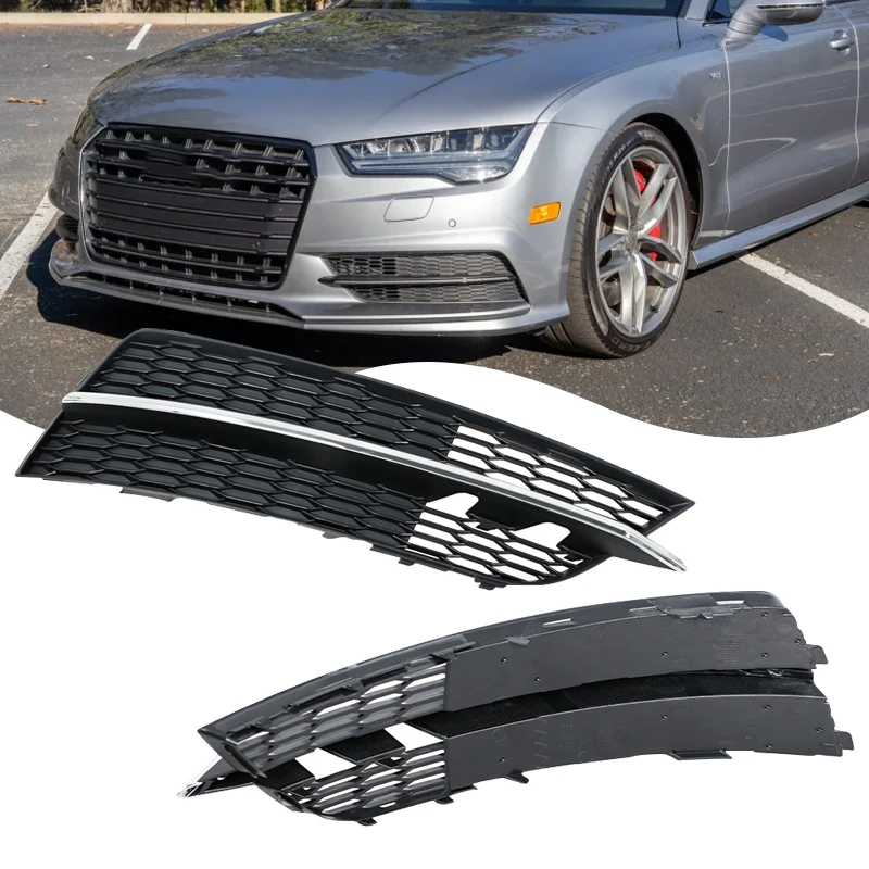 Car Front Bumper Grille Accessories For Audi A7 S7 2015 2016-2018 ...