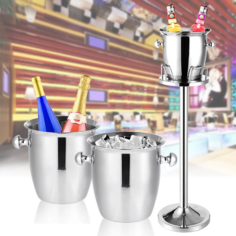 304-Stainless-Steel-Champagne-Bowl-Holder-Floor-Standing-Ice-Bucket ...