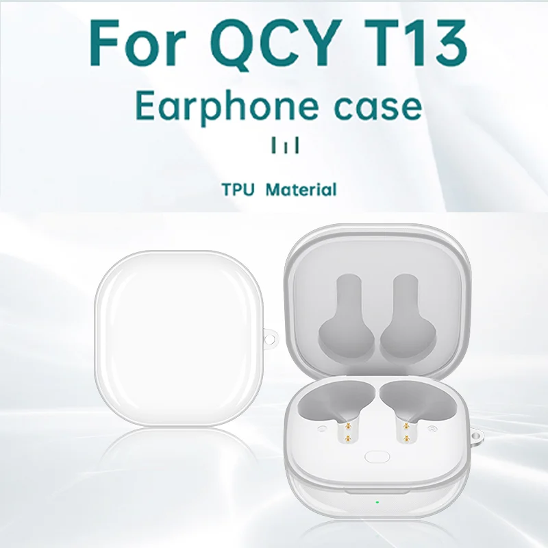 1PC Portable Soft TPU For QCY T13 Case Bluetooth Earphones Protective Cover Dustproof Earbuds ...