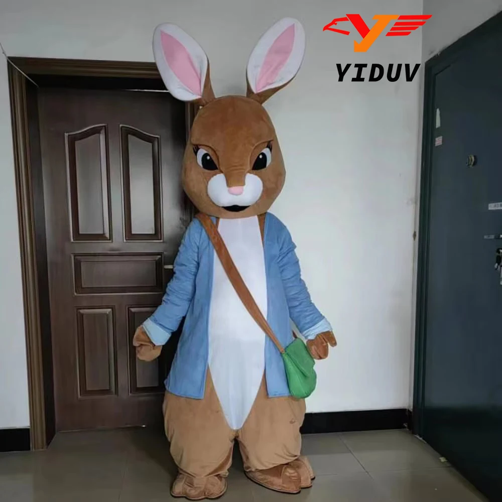 Peter Easter Rabbit Mascot Costume Christmas Dress Full Body Adult ...