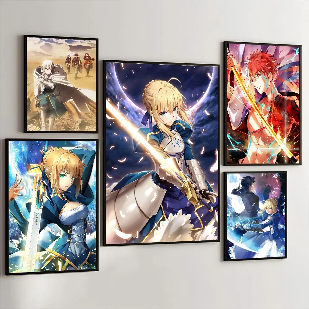 Affiche de Sabre de Nuit en Papier Kraft Rétro, Art Mural, Peinture ...