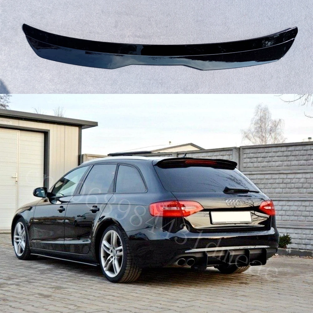 Roof-Spoiler-for-Audi-A4-B8-Avant-Allroad-2008-2016-ABS-Plastic-Spoiler ...