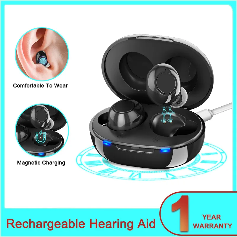 Digital Hearing Aids Rechargeable Hearing Aid Sound Amplifier For ...
