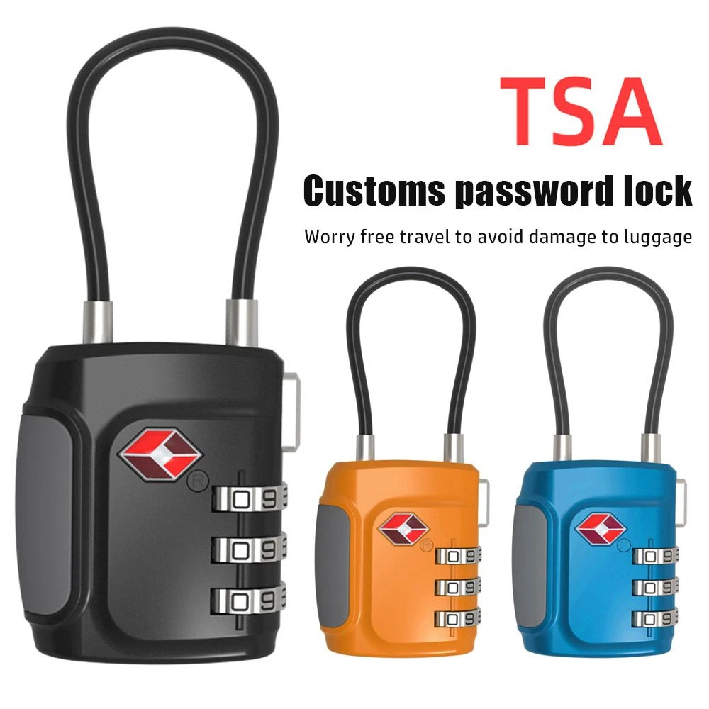 Padlocks Suitcase Combination | Lock Combination Lock Travel - 3 Steel ...