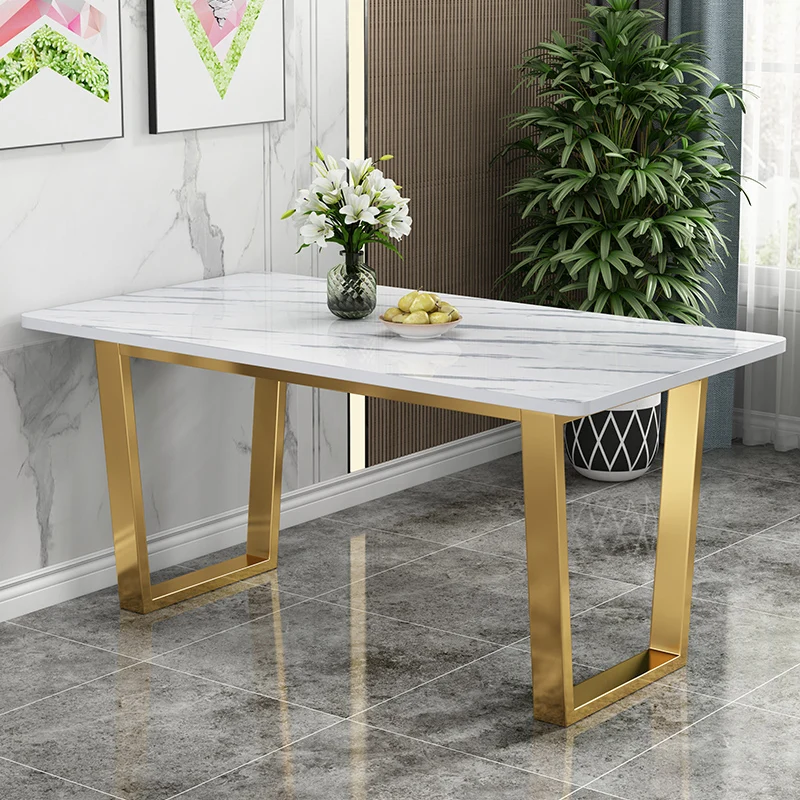 Modern-Luxury-Dining-Table-Gold-Legs-Wood-High-Cover-Waterproof-Nordic ...